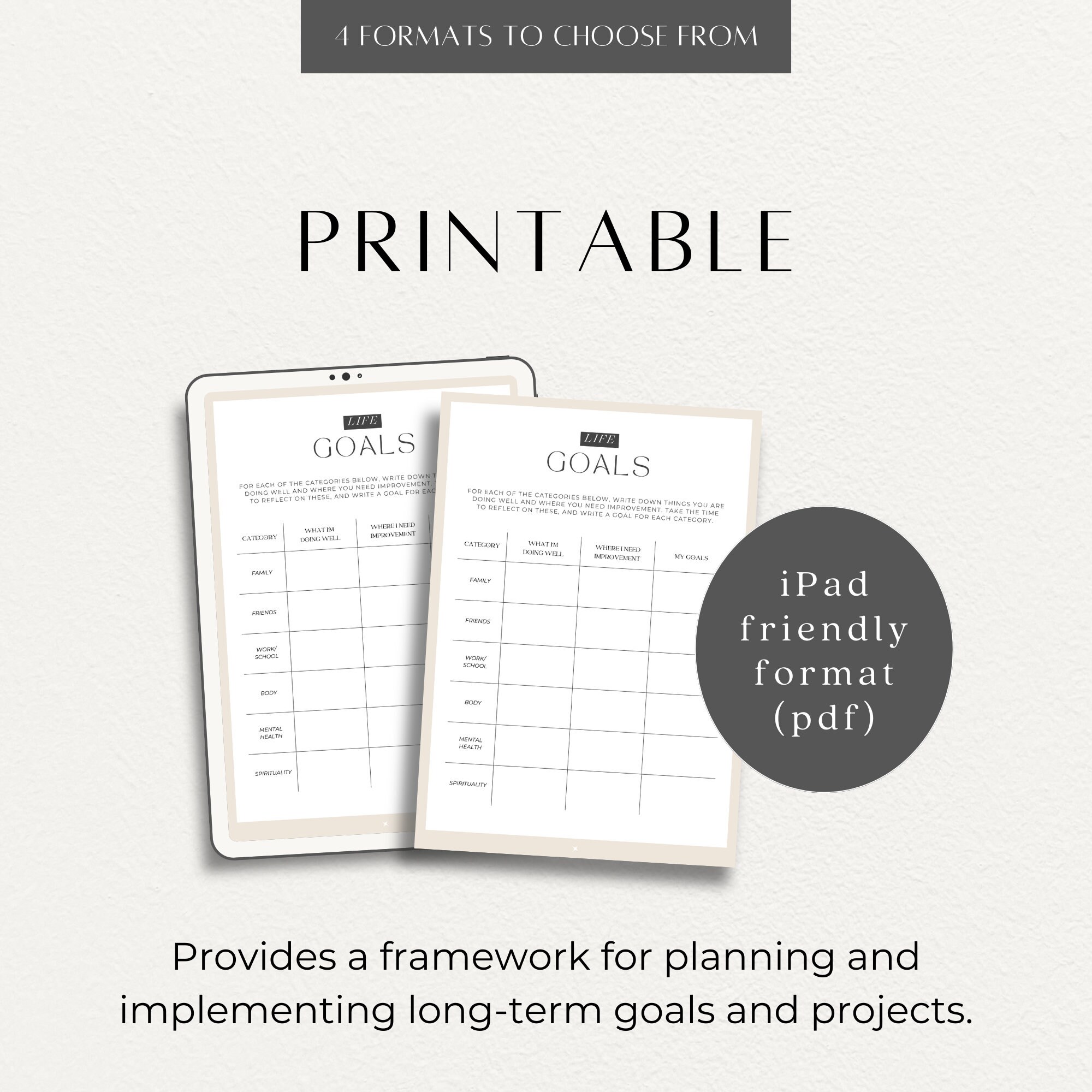 Printable Planner Templates Instant Digital Download 50 Pages - Etsy