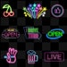 120+ Neon Clipart Designs Glowing Printable Images Instant Digital ...