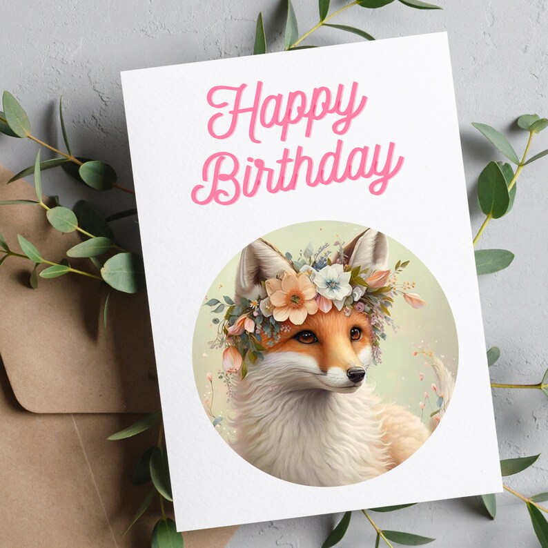 Baby Fox Animal Printable Png Jpg Svg Clipart Instant Download Digital ...