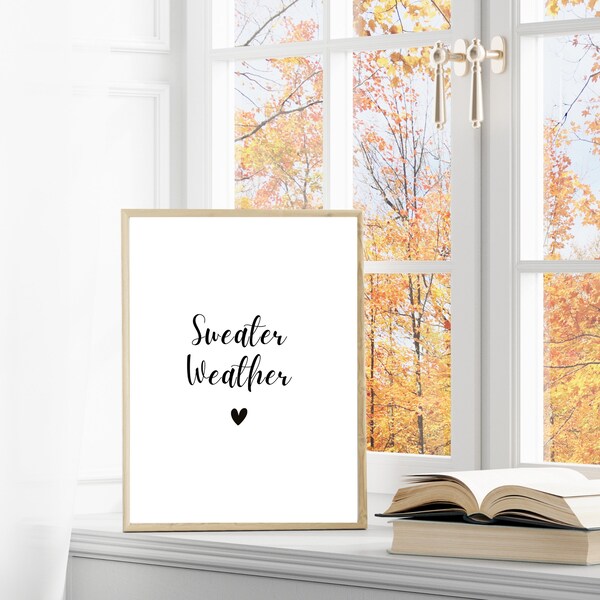Sweater Weather Printable - Etsy