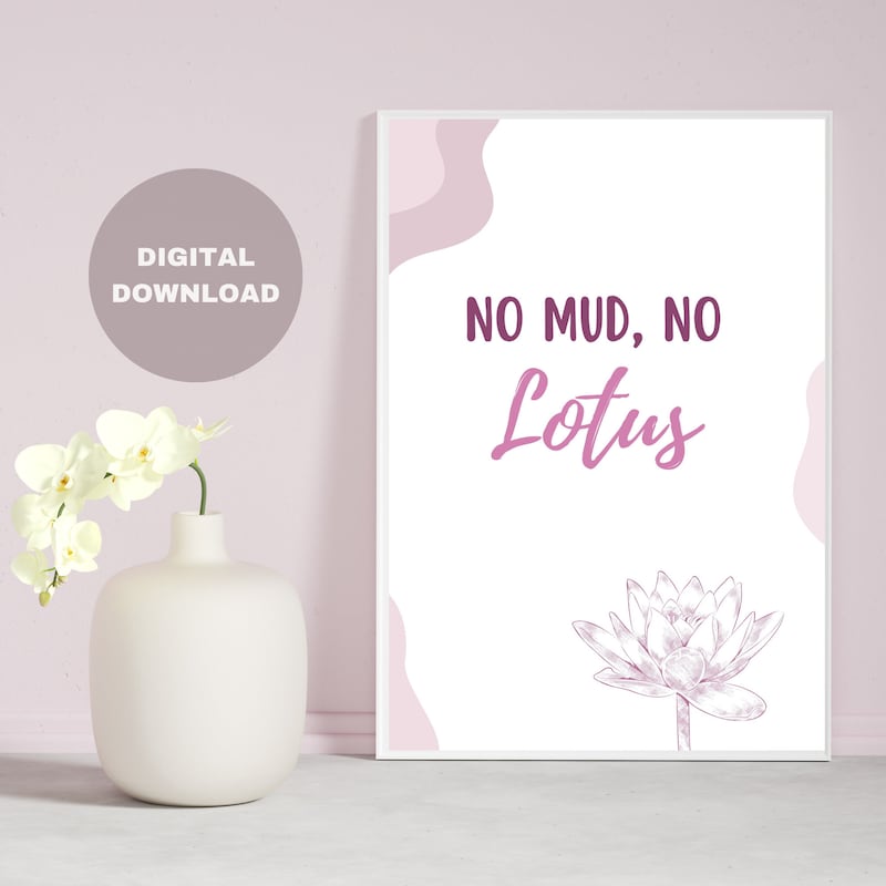 No Mud No Lotus - Etsy