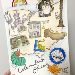 Custom City Watercolor Painting- Map, Home Decor - Etsy