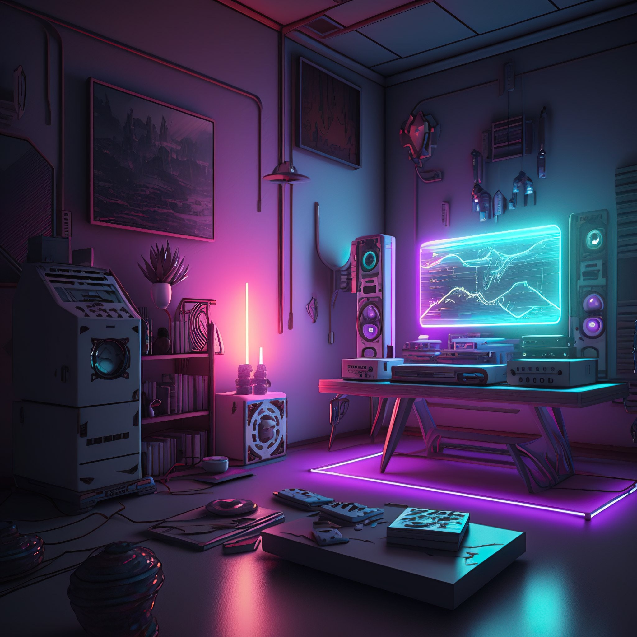 AI Generated Rooms 4pic Package - Etsy