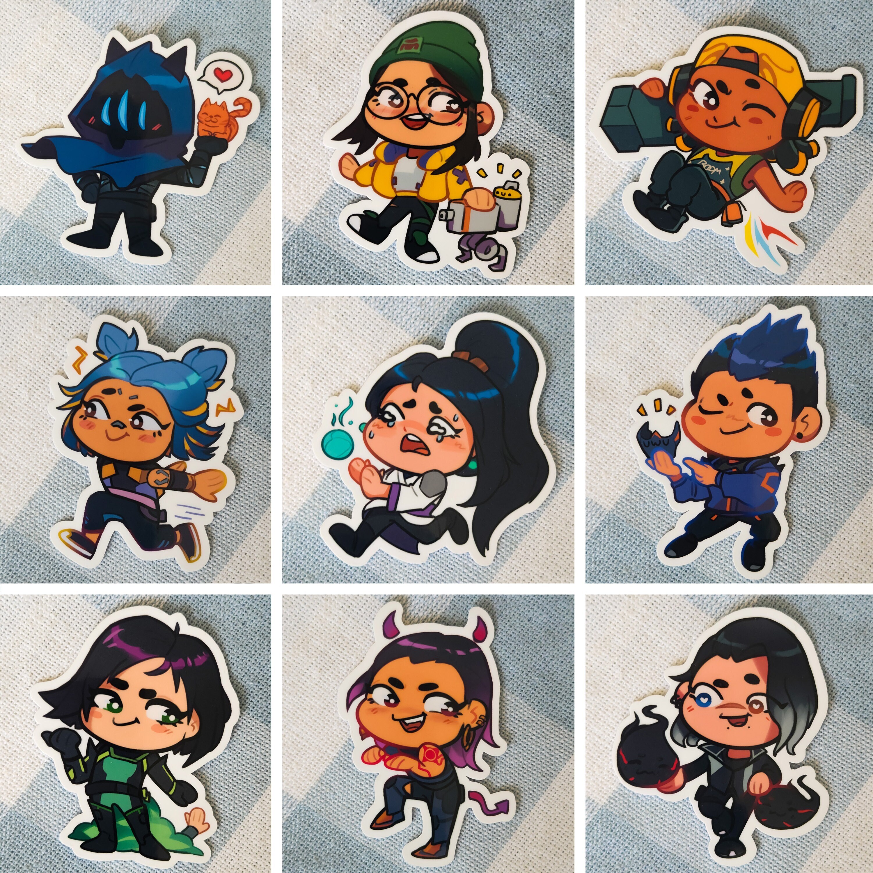 VALORANT Glossy Paper 2 Stickers Fullbody Valorant Agent Stickers - Etsy