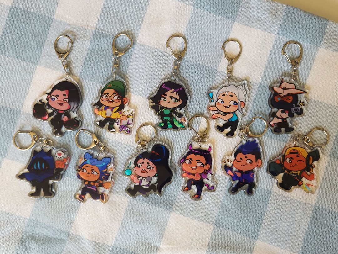 VALORANT Acrylic Charms 2 Fullbody Valorant Agent Charms - Etsy