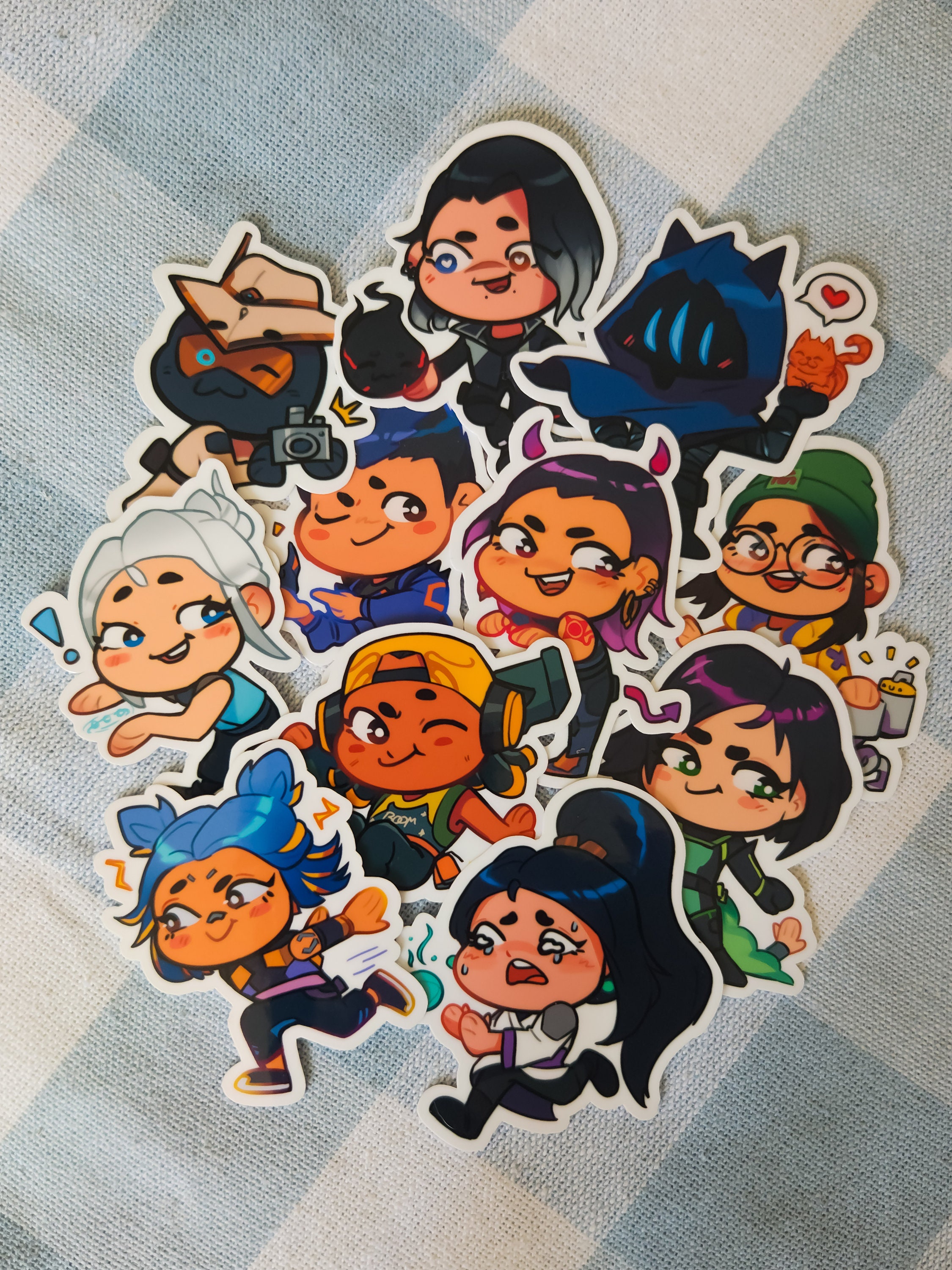 VALORANT Glossy Paper 2 Stickers Fullbody Valorant Agent Stickers - Etsy