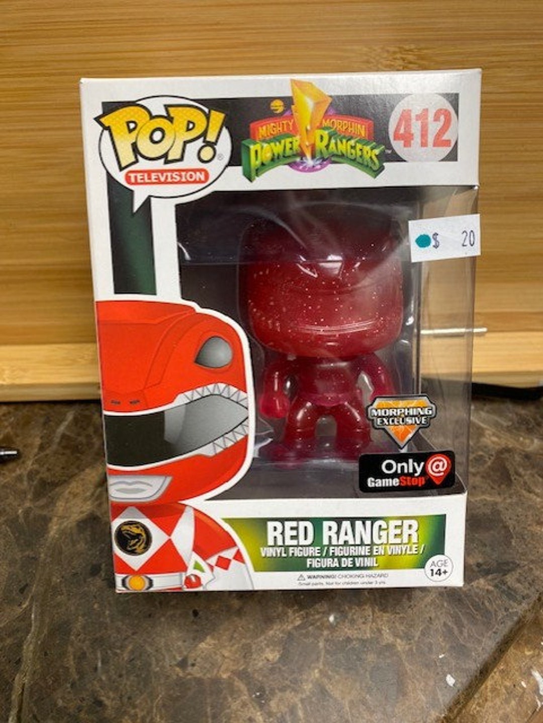 Power Rangers red Ranger Funko Pop 412 - Etsy