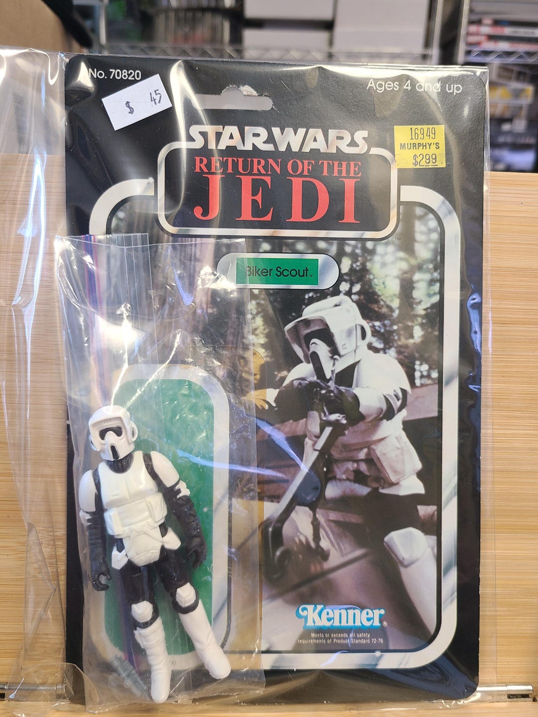 Star Wars Return of the Jedi biker Scout Kenner Vintage Action Figure ...