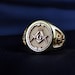 Gold Plated Masonic Signet Ring: Freemason Symbol - Etsy
