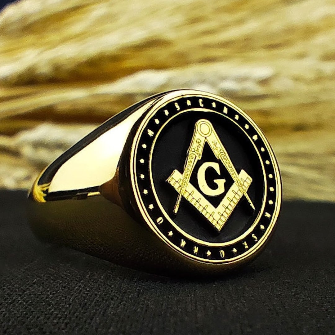 Masonic Ring / Freemason Ring / Masonic Jewelry / Masonic Lodge Ring ...