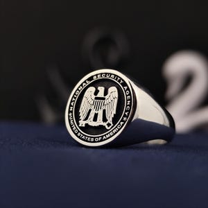 National Security Agency Signet Ring for Men and Women With NSA Logo - Etsy