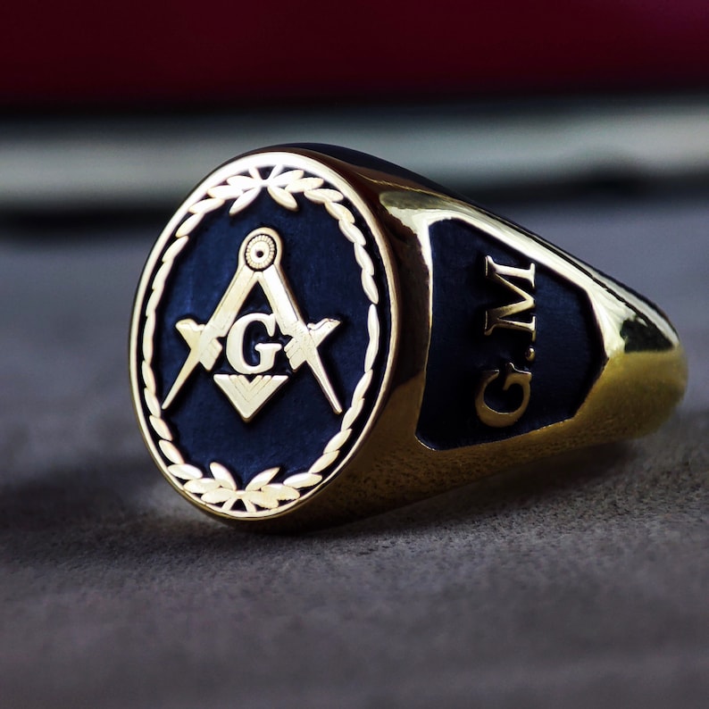 Masonic Ring / Freemason Ring / Masonic Jewelry / Masonic Gift - Etsy