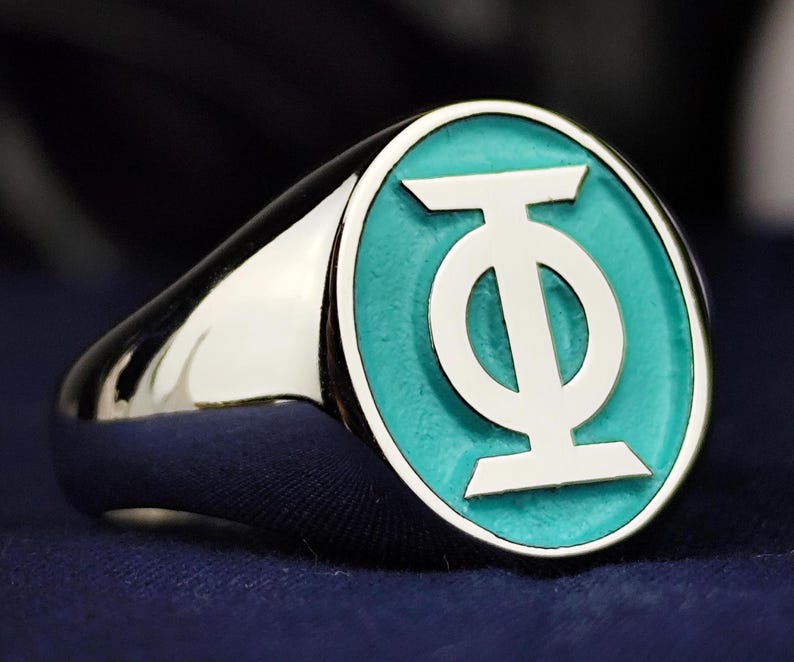 Custom Oval Signet Ring: Engraved Logo, Sterling Silver or Gold - Etsy