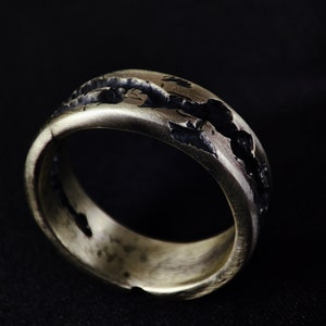 Rustic Handmade Boho Ring – Vintage-inspired Band in Gold, Silver, or ...
