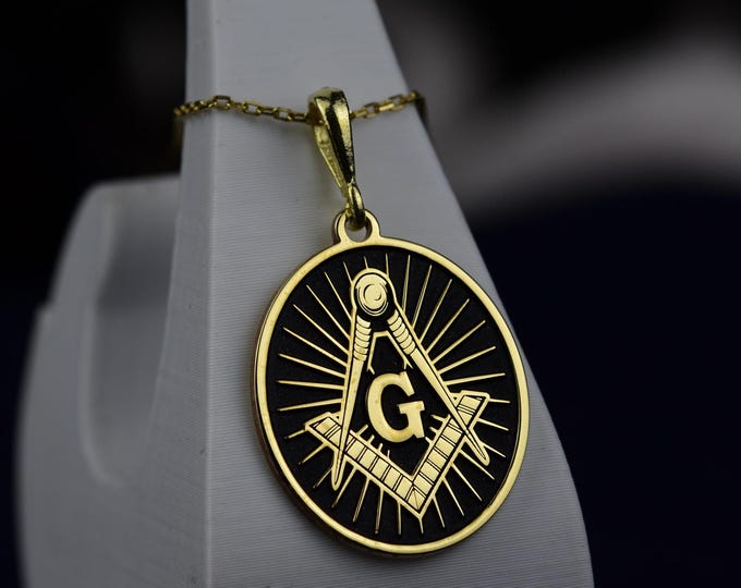 10k Gold Masonic Enamel ‘G’ Charm - Etsy