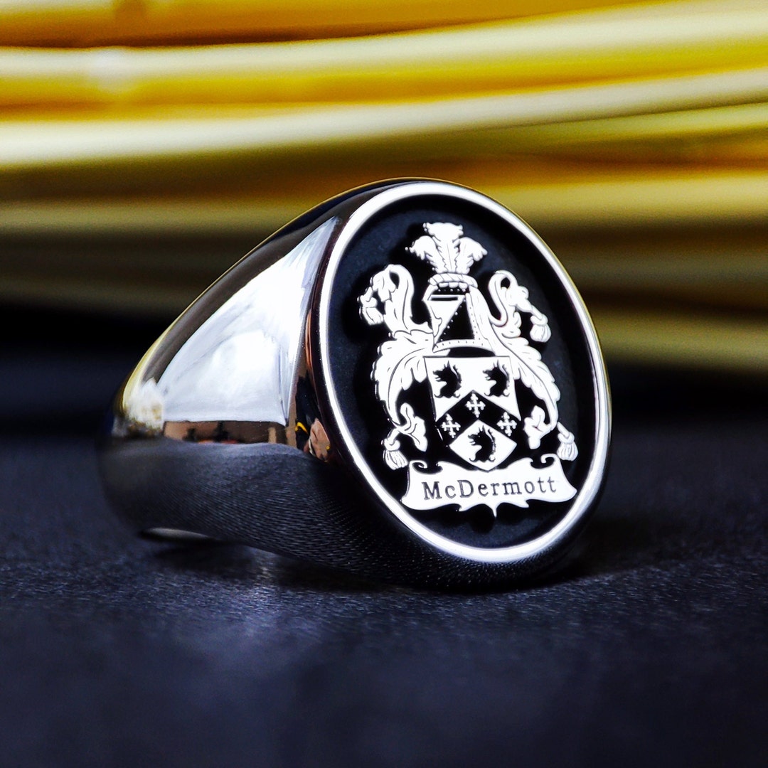 Family Crest Ring / Coat of Arms Ring / Coat of Arms / Family Crest ...