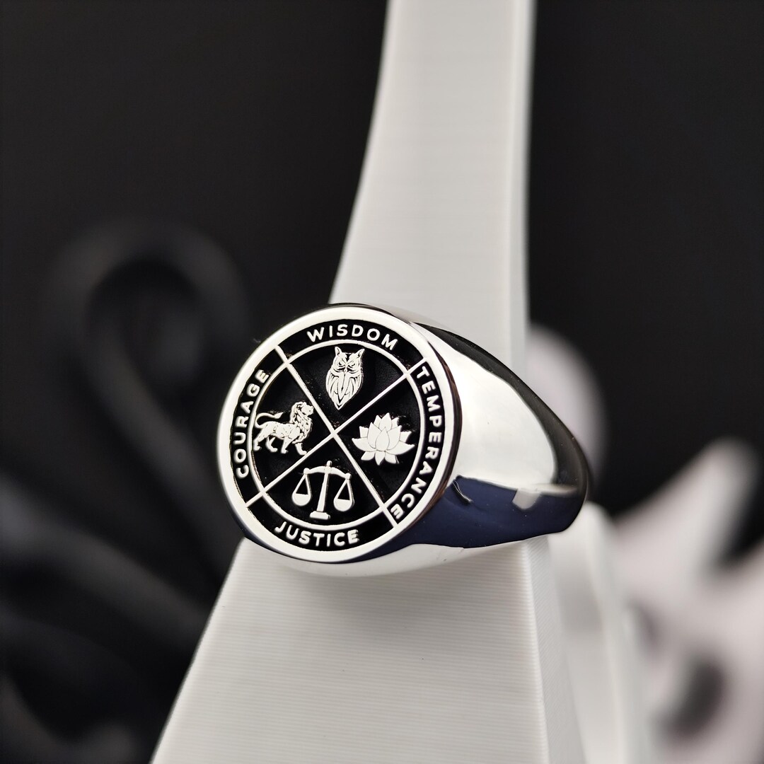 Handcrafted Wisdom Ring – Personalized Engraving Options – Custom ...