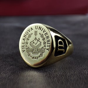Personalized High School and College Graduation Signet Ring - Etsy