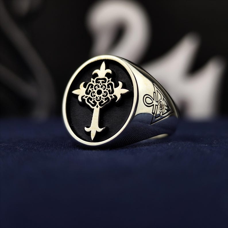 Rose Croix Masonic Ring: 925 Sterling Silver Scottish Rite Jewelry - Etsy
