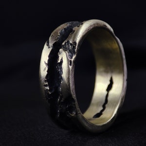 Rustic Handmade Boho Ring – Vintage-inspired Band in Gold, Silver, or ...
