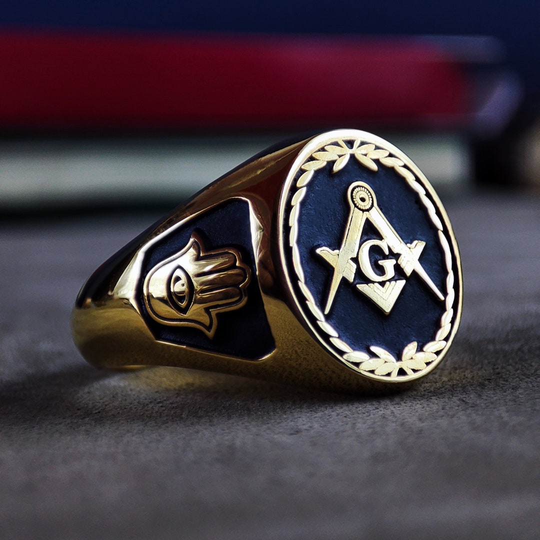 Masonic Ring / Freemason Ring / Masonic Jewelry / Masonic Gift ...