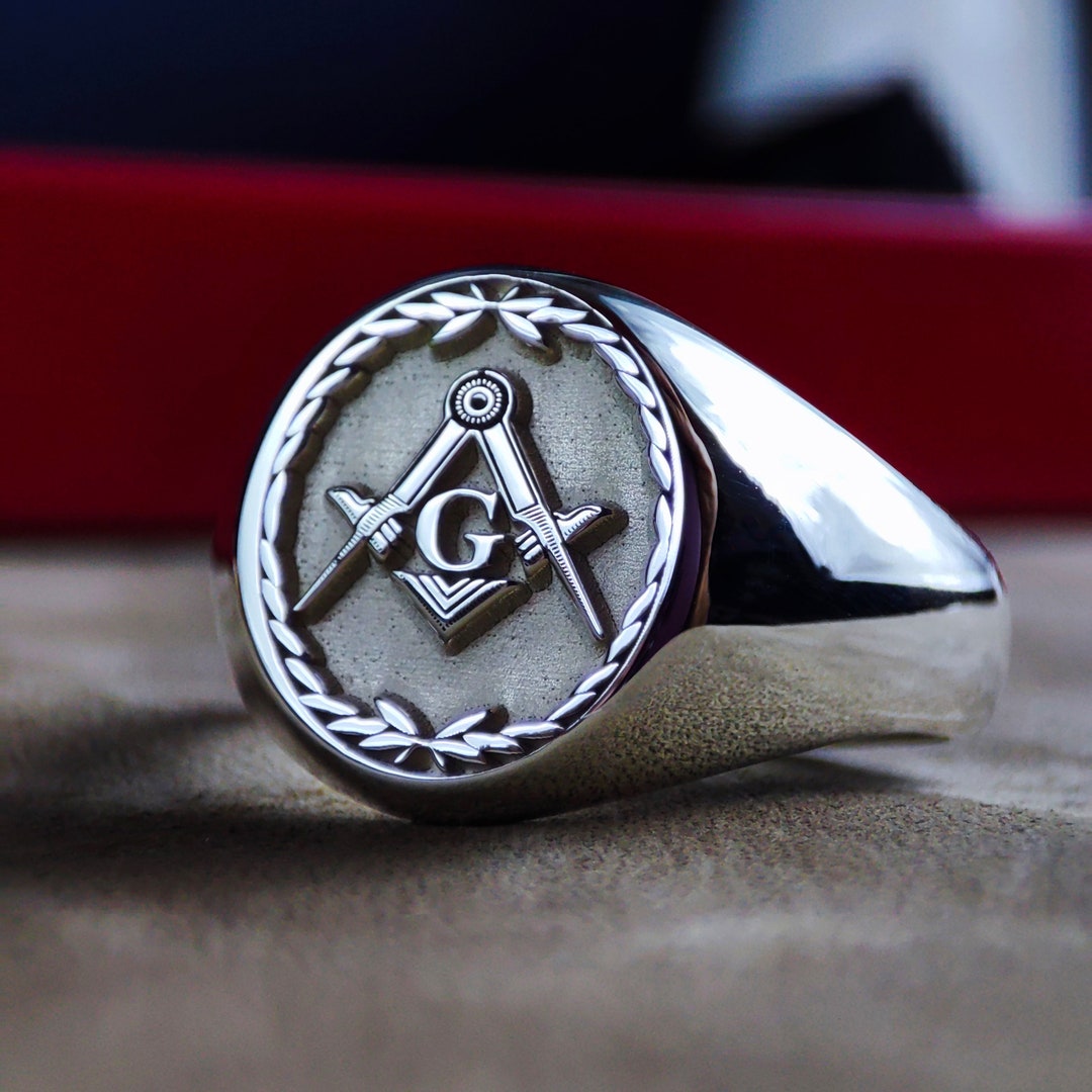 Masonic Ring / Freemason Ring / Masonic Jewelry / Masonic Lodge Ring ...