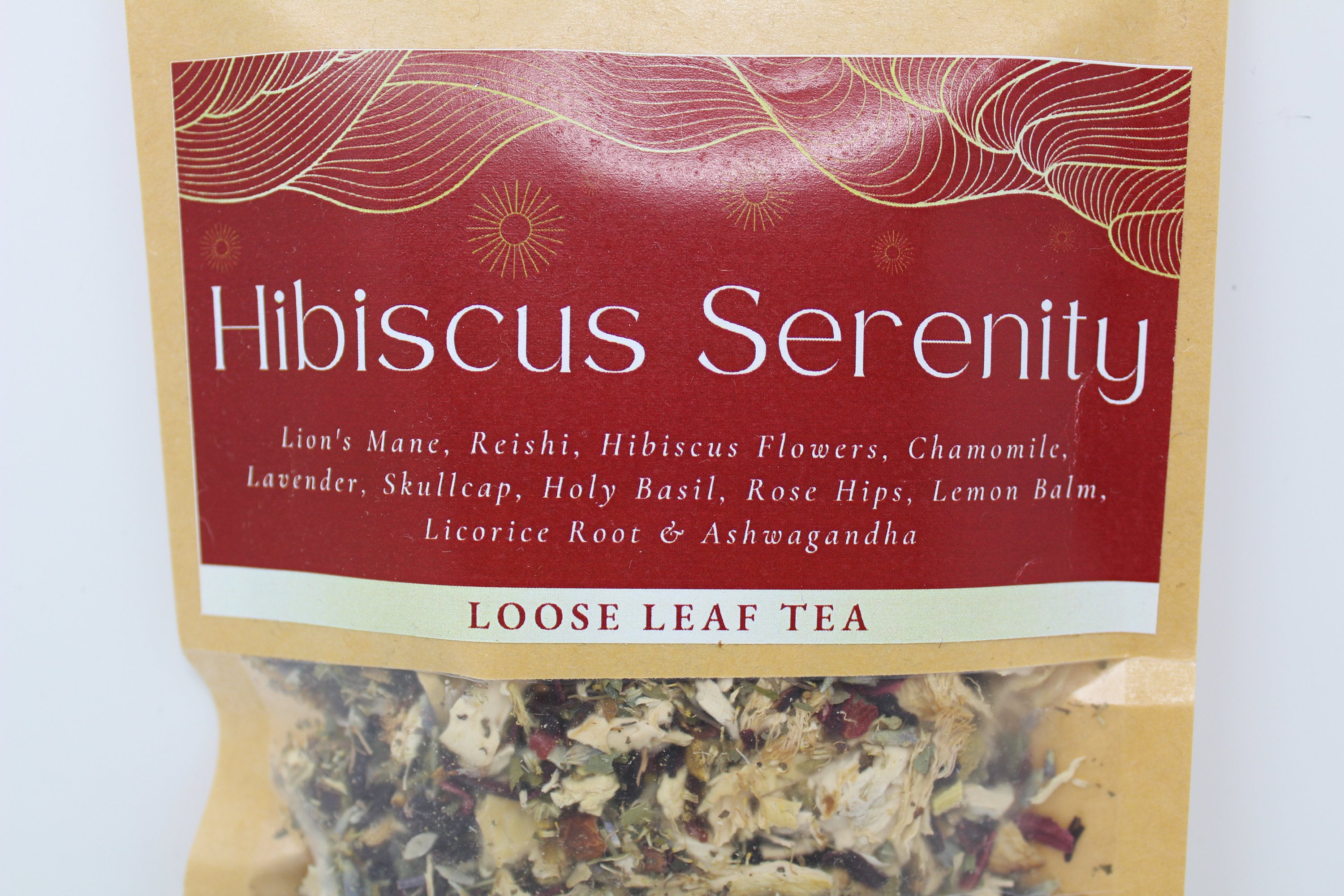 Hibiscus Serenity Mushroom Tea Relaxation Herbal Tea - Etsy