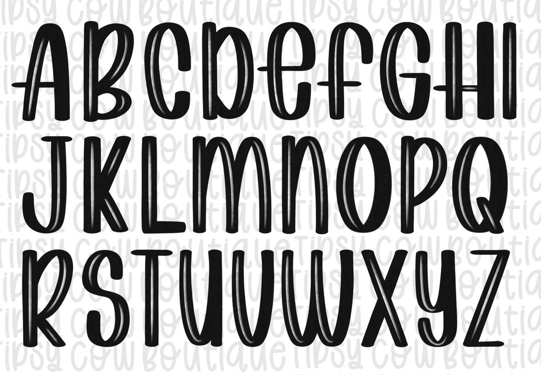 Block Font, Hand Drawn Font, Procreate Font, Circuit Font, Silhouette ...
