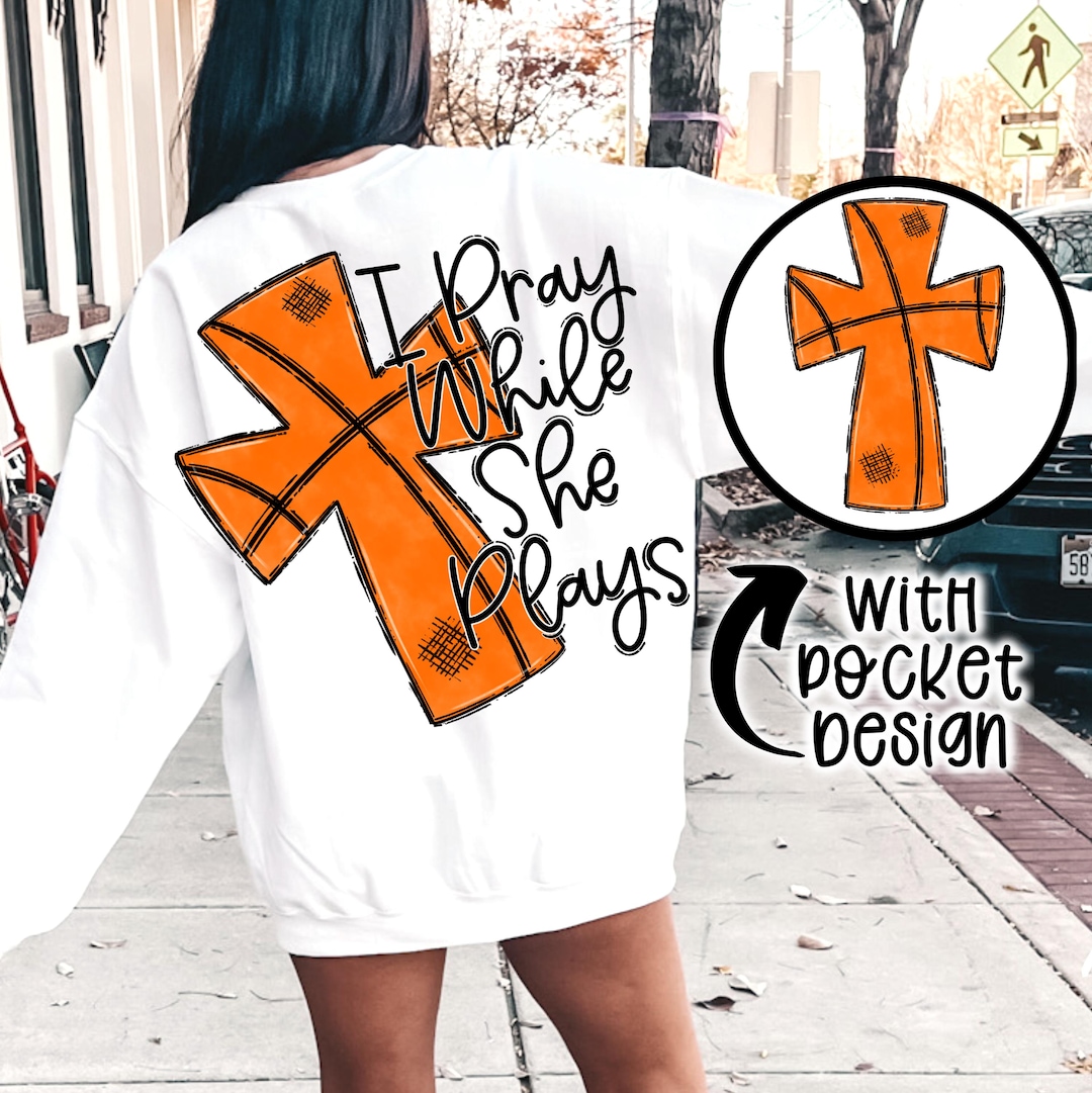 She Plays I Pray| Hand Painted Basketball| Hand Lettered| Basketball ...