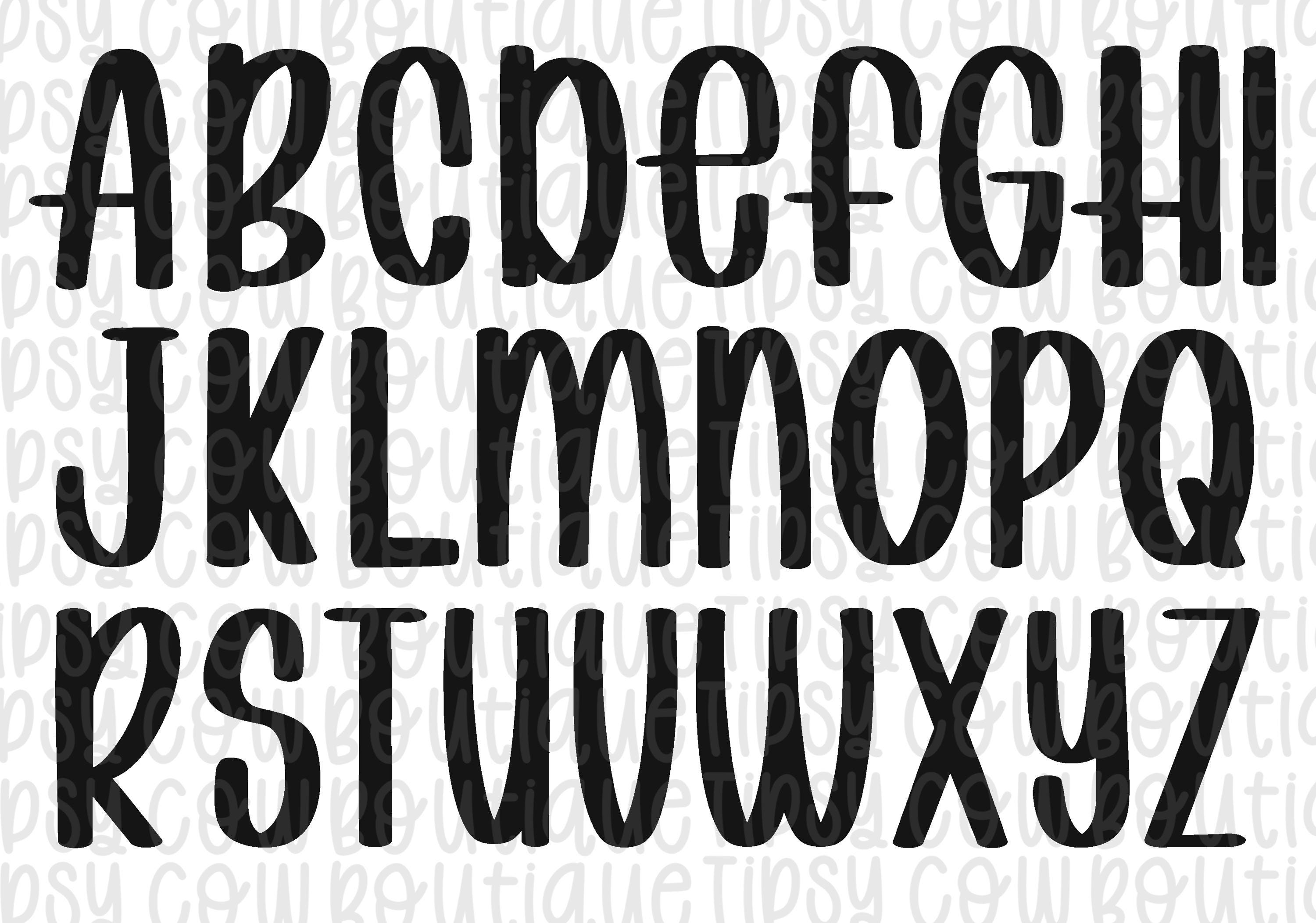 Block Font, Hand Drawn Font, Procreate Font, Circuit Font, Silhouette ...