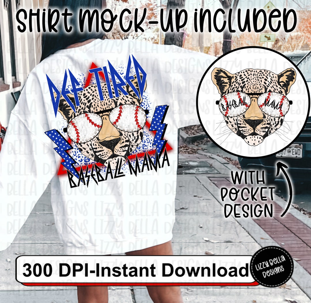 Def Tired Baseball Mama PNG, Trendy Png, Digital Download, Baseball Png ...