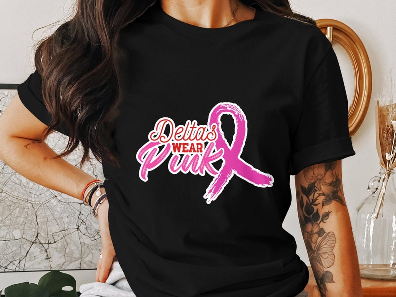 Delta Sigma Theta, Breast Cancer Awareness, Sorority Clipart Files, SVG ...