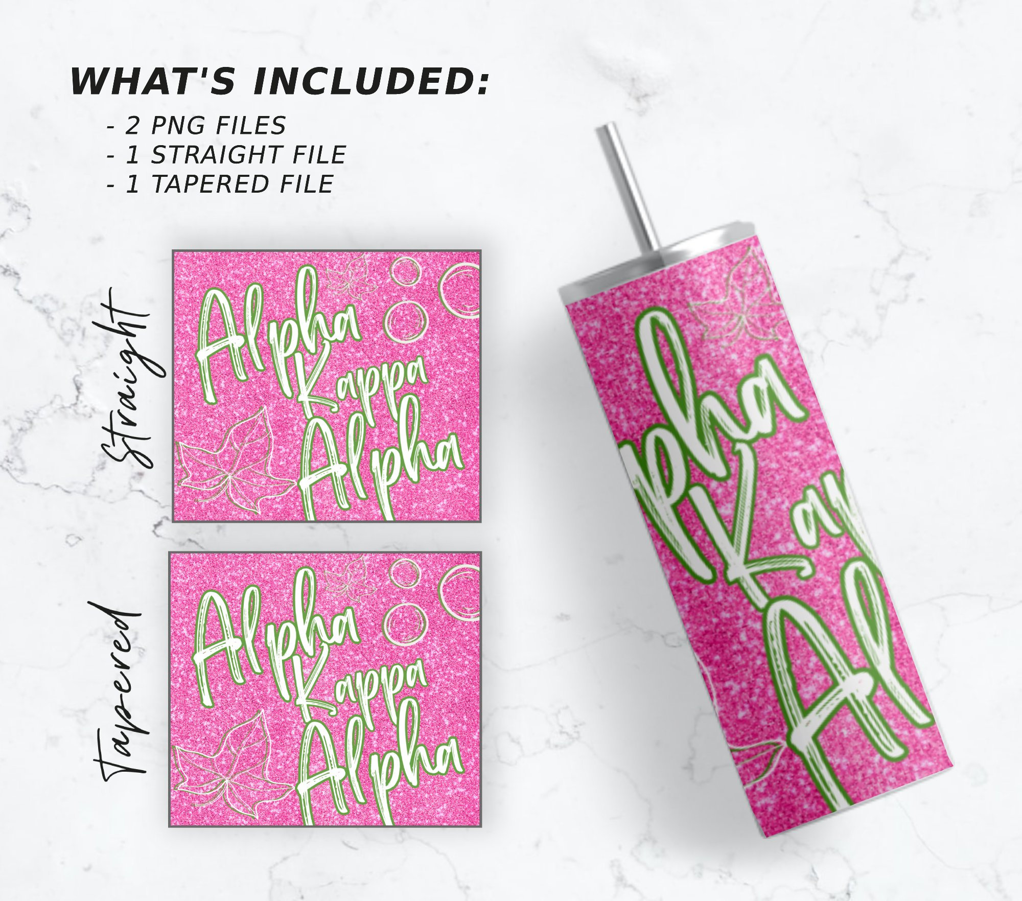 Alpha Kappa Alpha, AKA, Tumbler Wrap, Sorority, Sublimation, Skinny ...