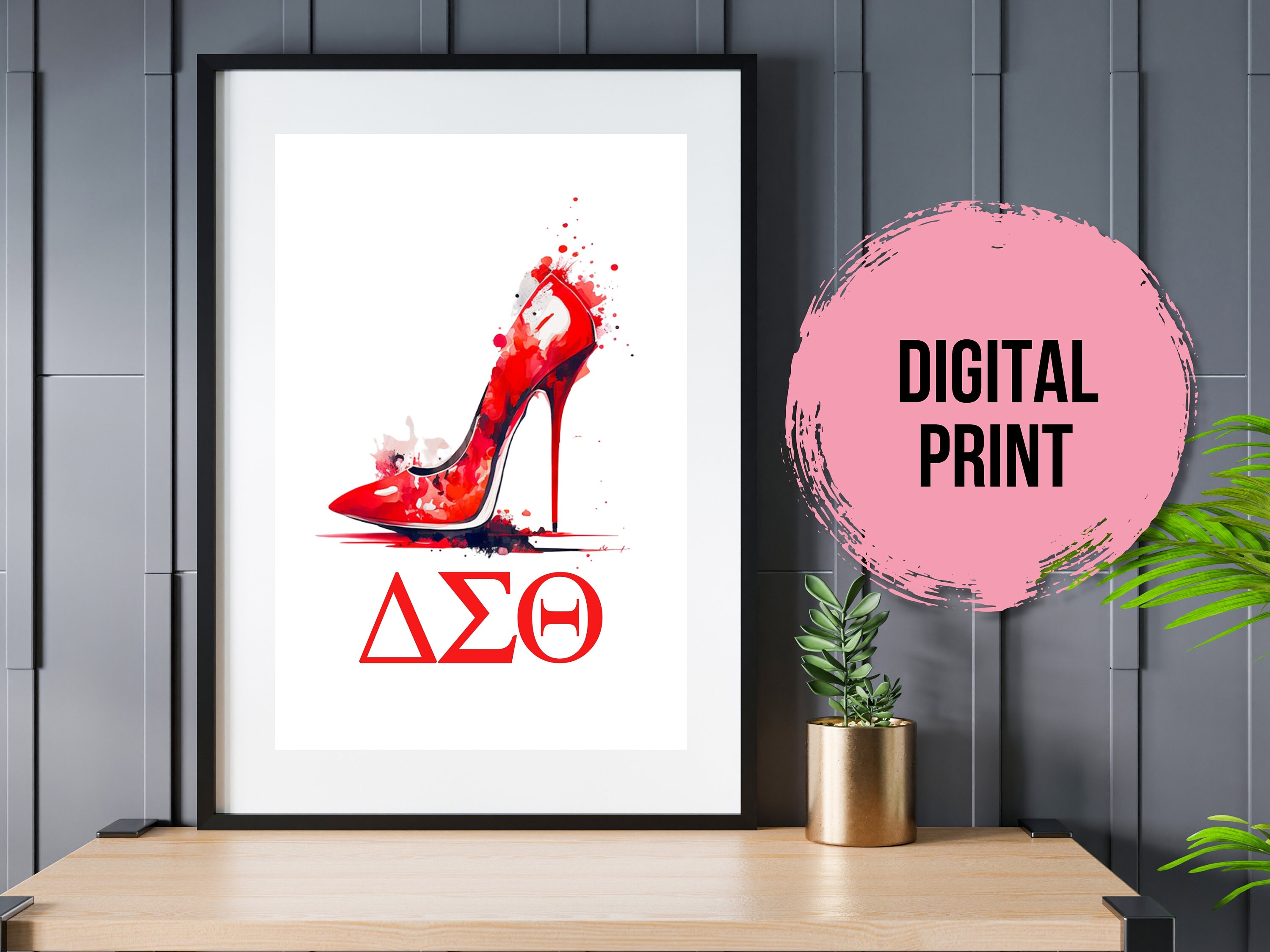 Delta Sigma Theta Sorority Digital Wall Art, Printable Art, Instant ...