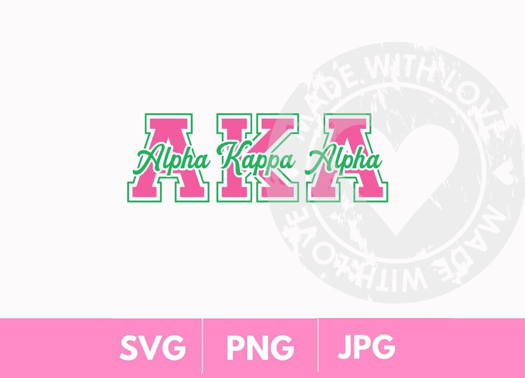 Alpha Kappa Alpha, Sorority, Clipart, SVG, Digital Cut, AKA, Cricut,png ...