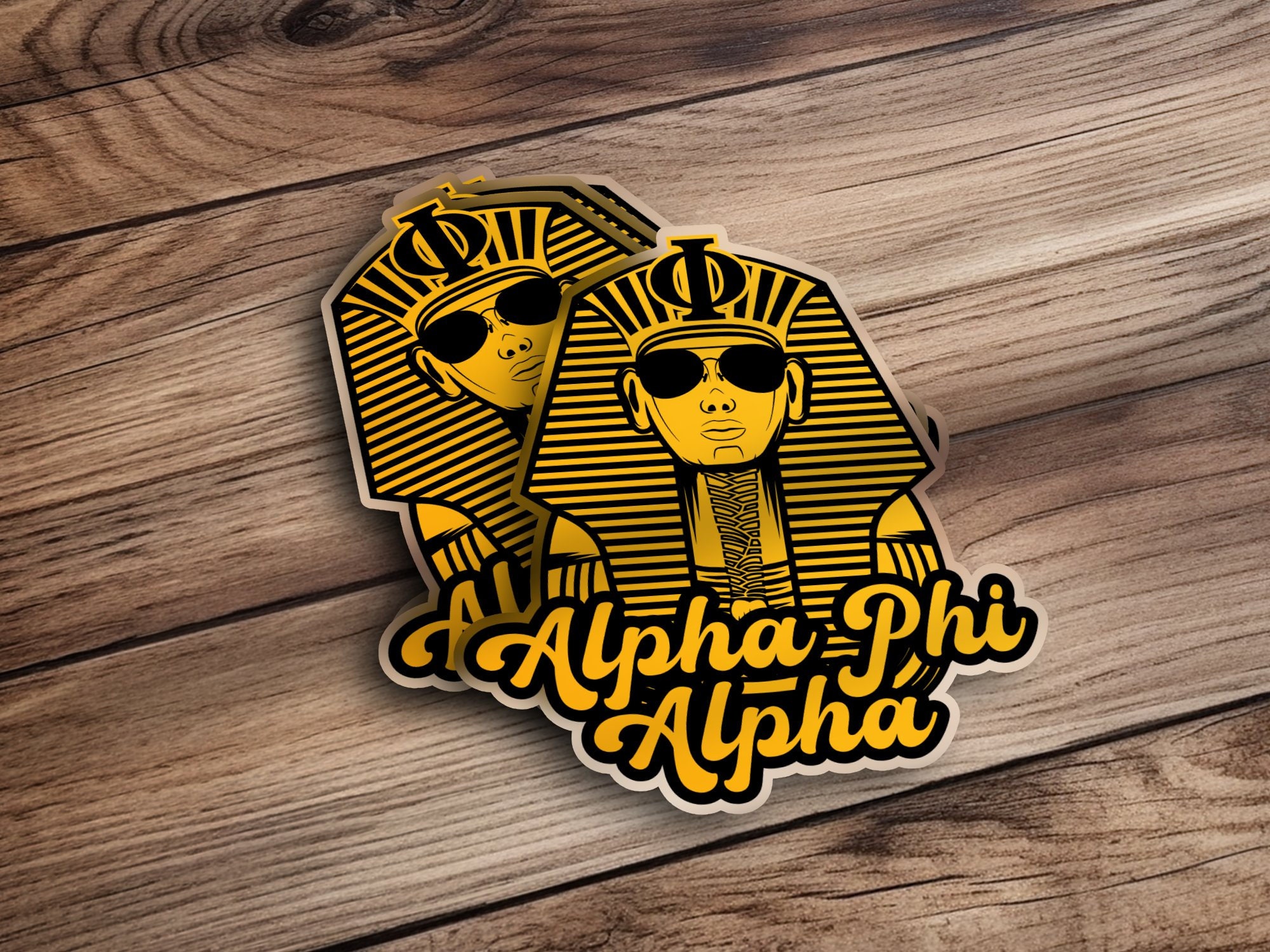 Alpha Phi Alpha Faternity Clipart Svg Digital Cut A Phi A Cricutpng Gold Black 1906