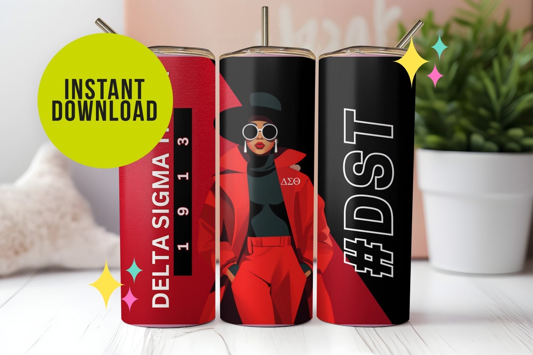 Delta Sigma Theta, Tumbler Wrap, Sorority, Tumbler Sublimation, Skinny ...