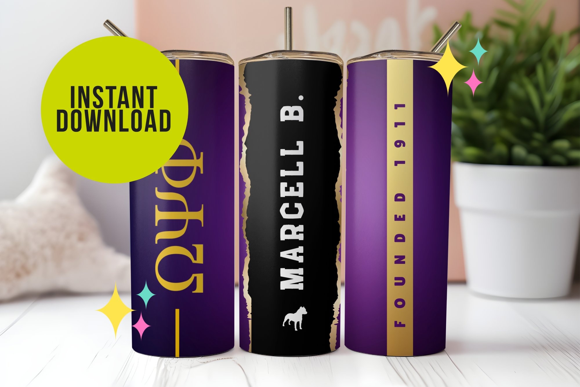 Omega Psi Phi, Customizable, Tumbler Wrap, Name, Faternity, Tumbler ...