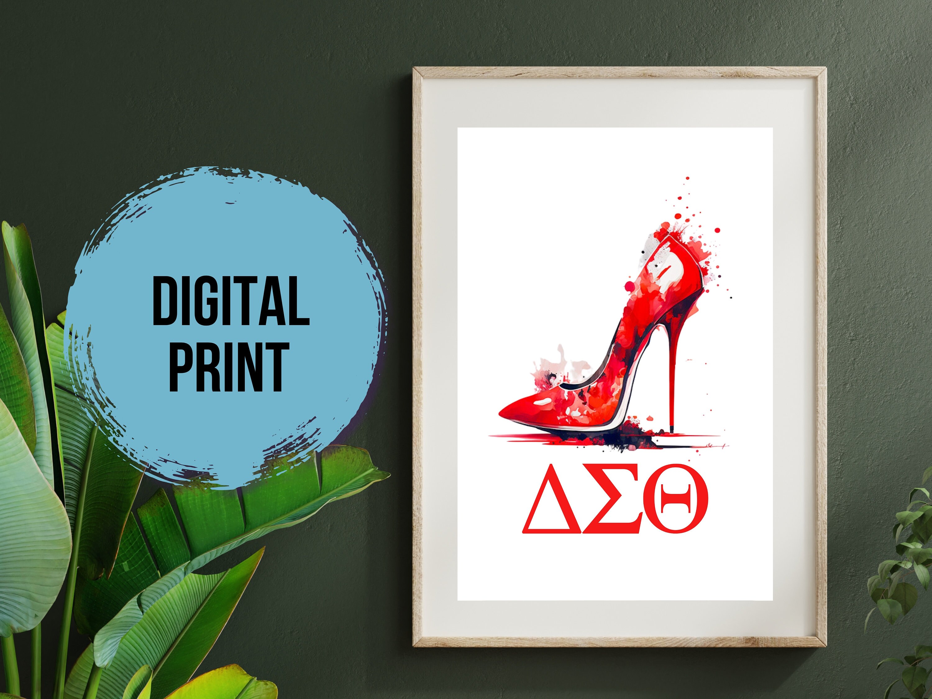Delta Sigma Theta Sorority Digital Wall Art, Printable Art, Instant ...