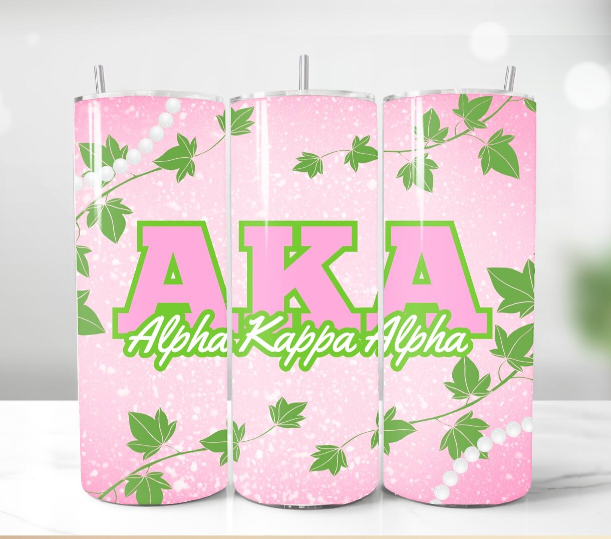 Alpha Kappa Alpha, AKA, Tumbler Wrap, Sorority, Sublimation, Skinny ...