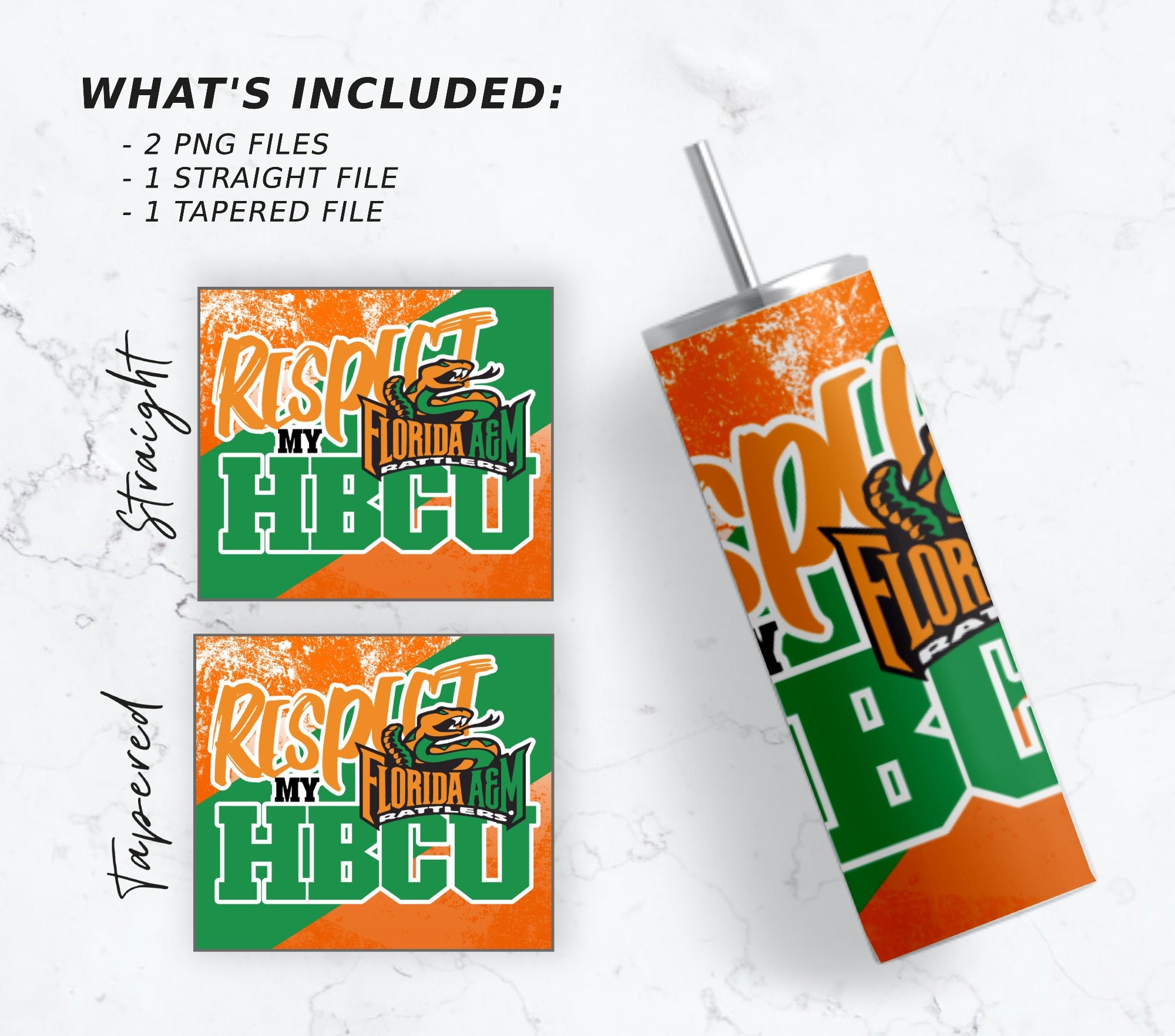 Florida A&M University, FAMU, Tumbler Wrap, 20oz, HBCU, Historically ...
