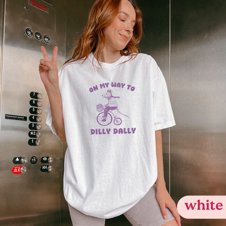 Funny Dilly Dally Comfort Colors Shirt, Meme T Shirt, Vintage Mouse Tee ...