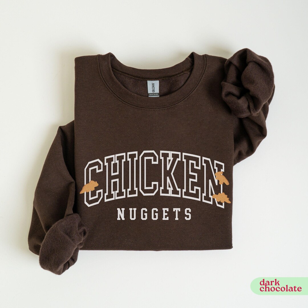 Chicken Nuggets Sweatshirt, Chicken Nugget Lover Gifts, Nugget Crewneck ...