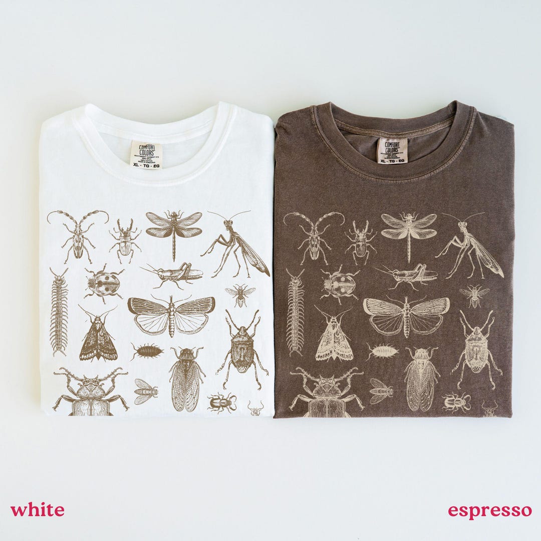 Vintage Bugs Shirt, Insects Birthday Matching Family Tees, Entomology ...