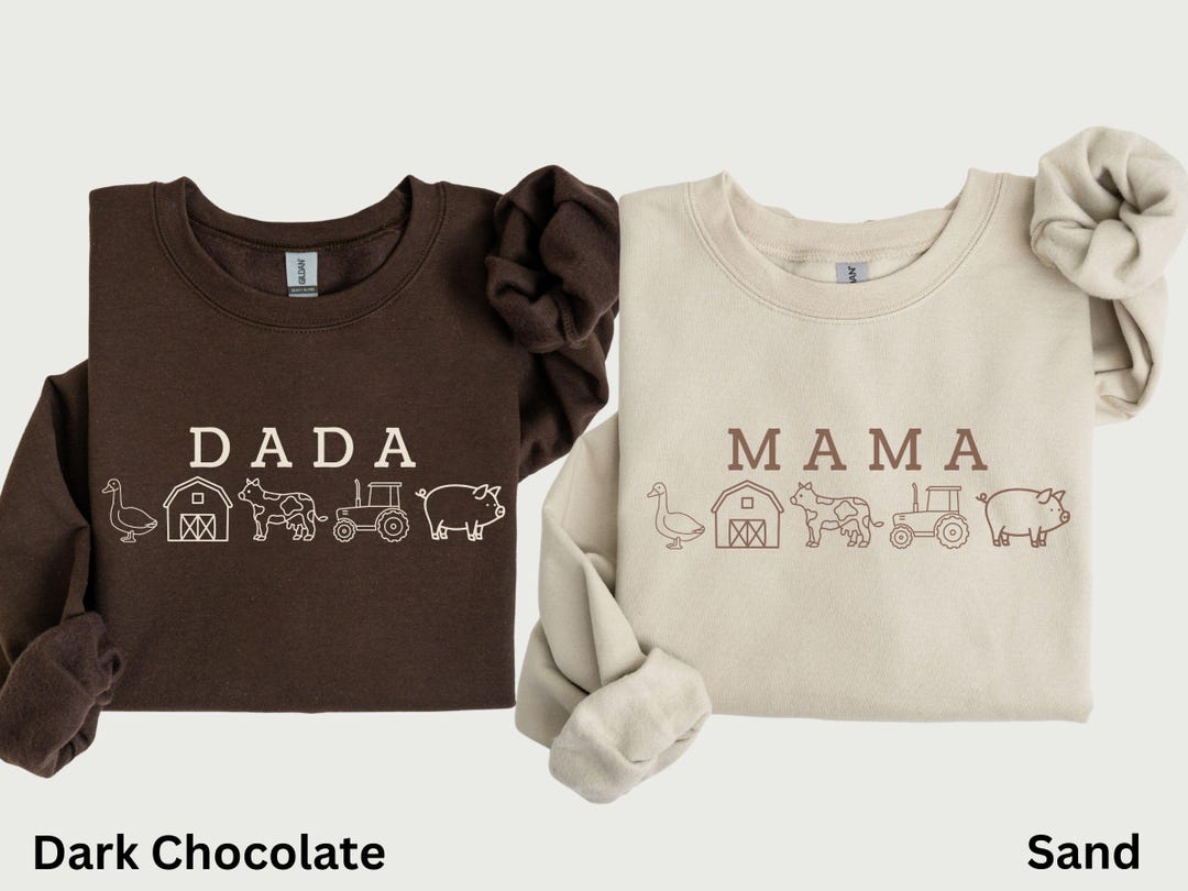 Farm Theme First Birthday Sweatshirts, Family Matching Barn Sweaters ...