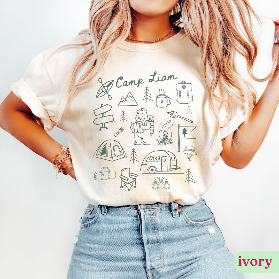 Custom Camp Shirt Camping Birthday Shirts Camping Vacation Shirt One ...