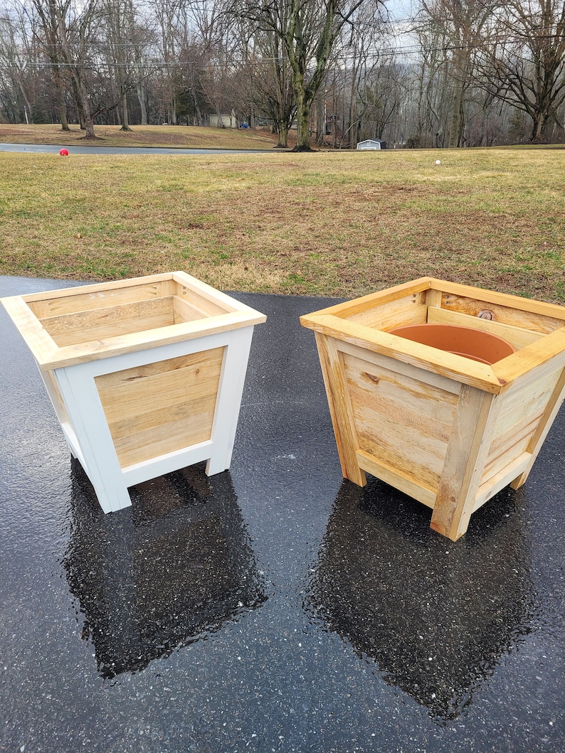 Indoor/outdoor Wood Planter - Etsy