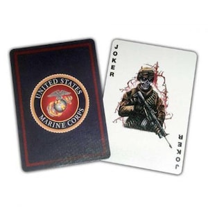 USMC Playing Cards With marine Corps dice - USA - Etsy