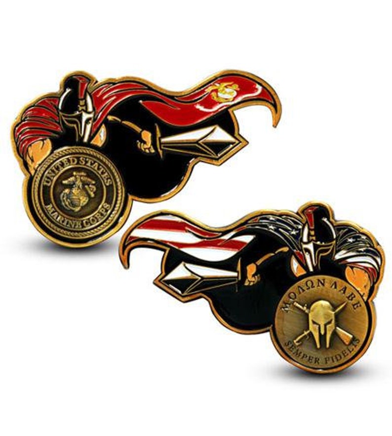 Marine Corps Spartan Challenge Coin - Etsy