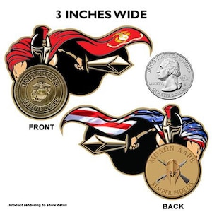 Marine Corps Spartan Challenge Coin - Etsy
